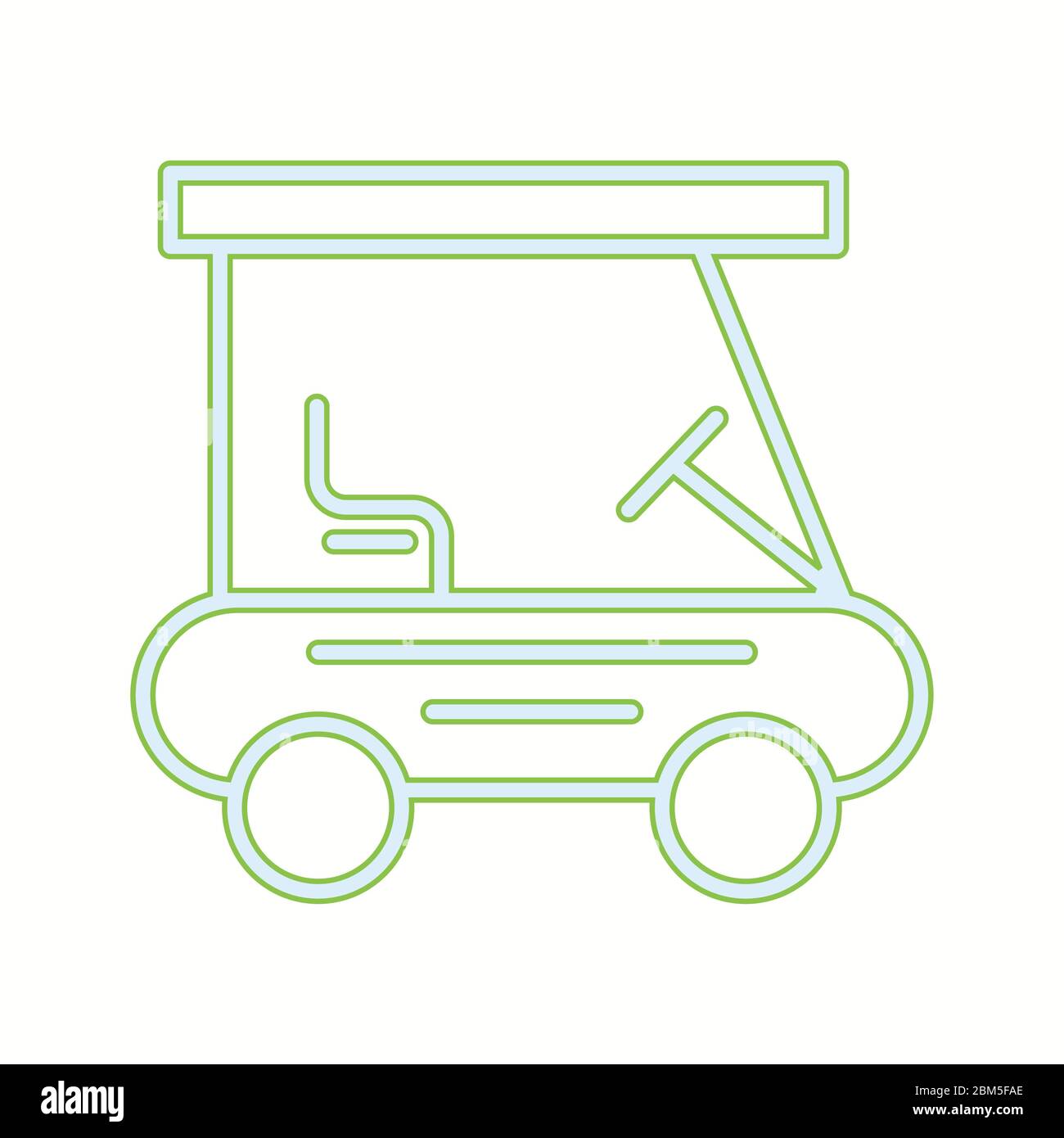 Beautiful Golf buggie Vector line icon Stock Vector Image & Art - Alamy