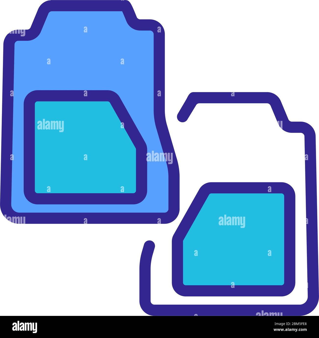 rubber floor mats icon vector outline illustration Stock Vector Image ...