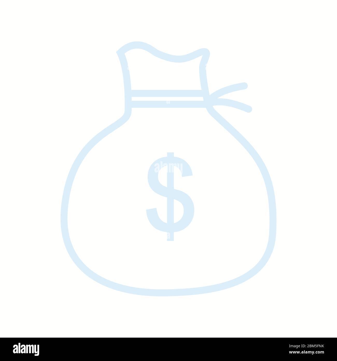 Beautiful Money bag Vector line icon Stock Vector Image & Art - Alamy