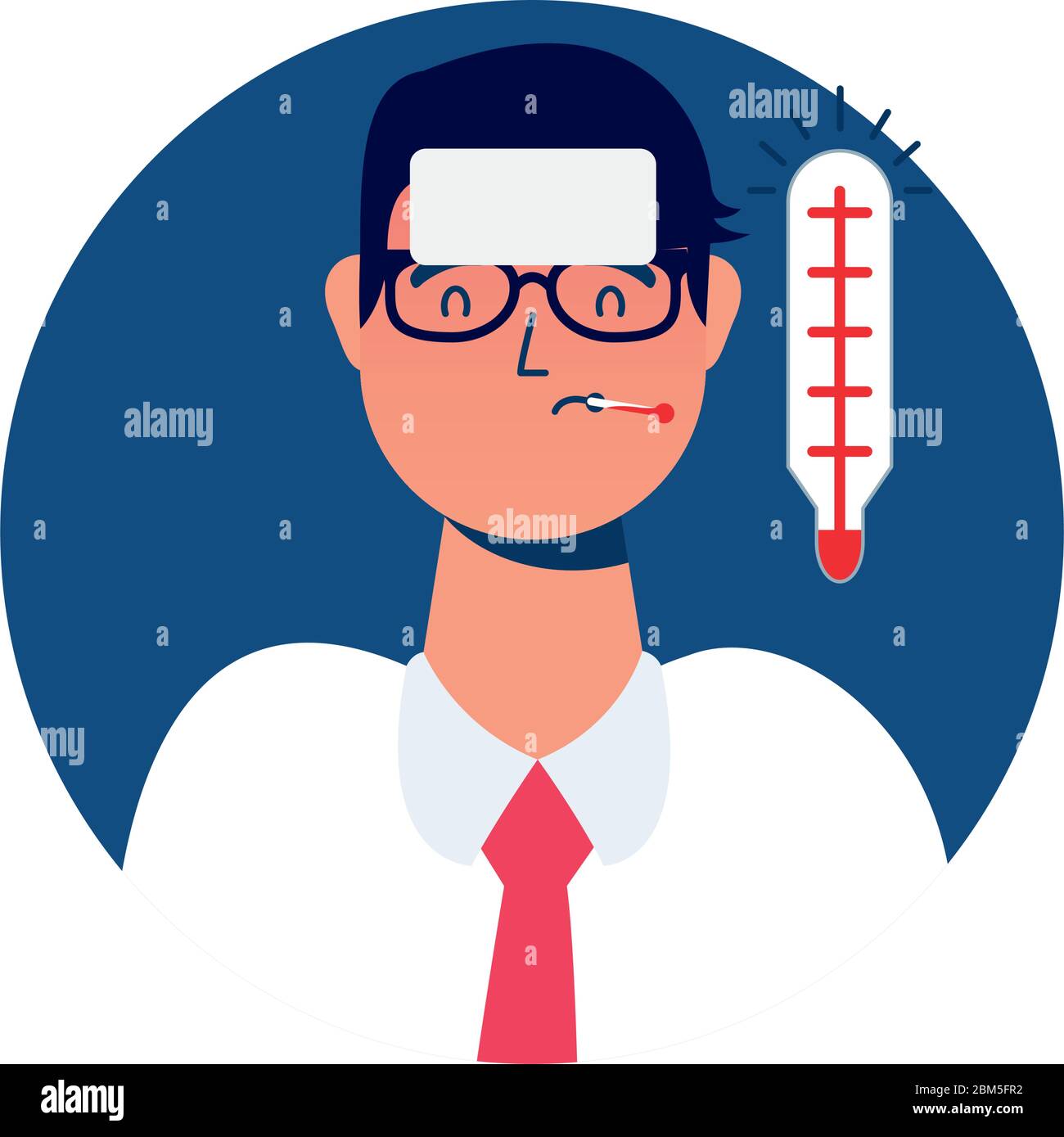 Businessman coughing covid19 symptom hi-res stock photography and ...