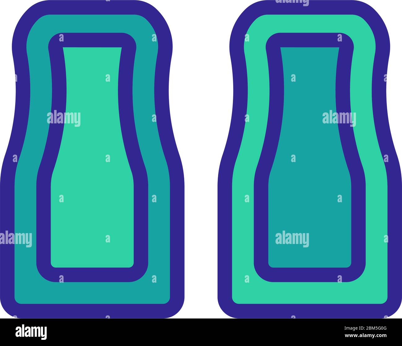 rubber mats with high sides icon vector outline illustration Stock ...