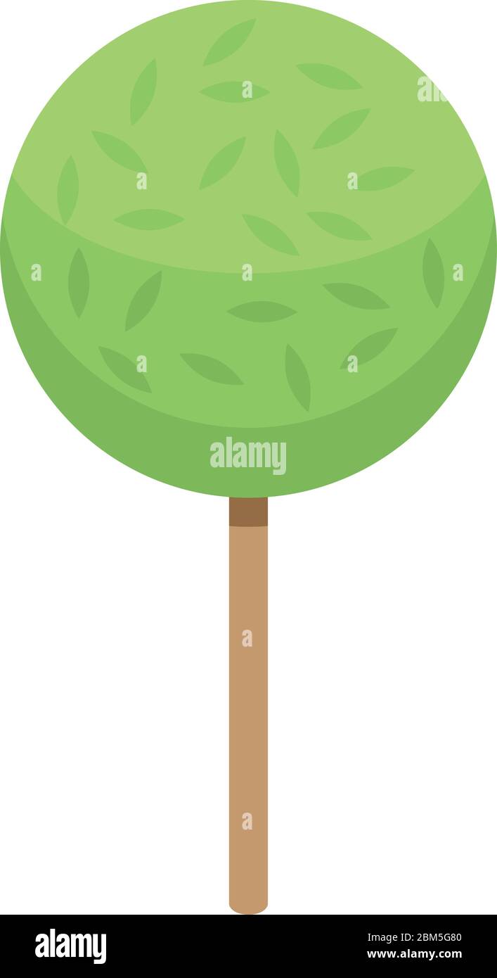 Round tree icon, isometric style Stock Vector Image & Art - Alamy