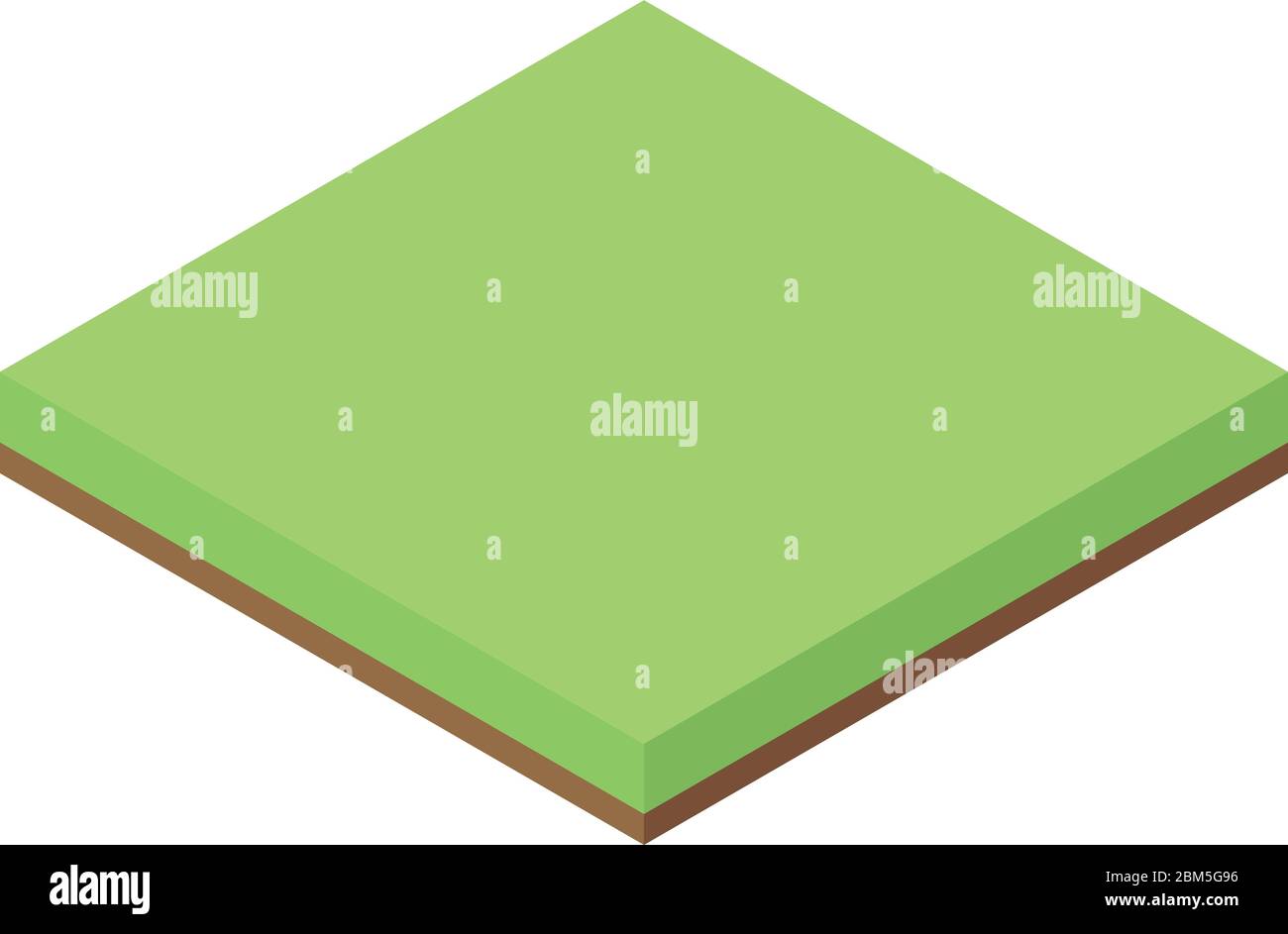 Green grass decorative icon, isometric style Stock Vector Image & Art ...