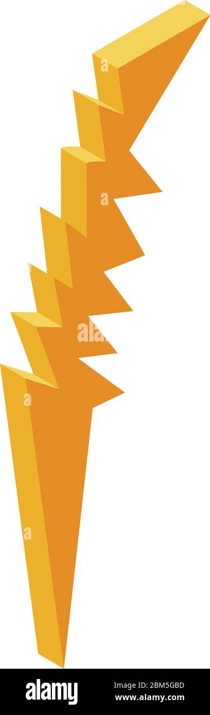 Flash light bolt icon, isometric style Stock Vector Image & Art - Alamy