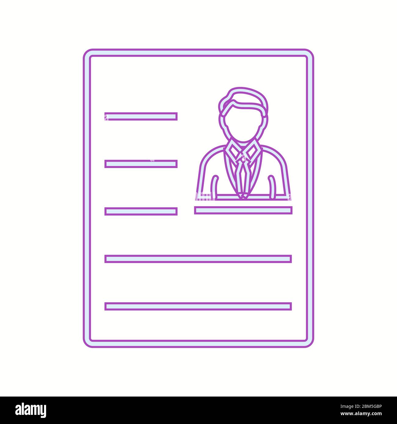 Beautiful CV Vector line icon Stock Vector Image & Art - Alamy