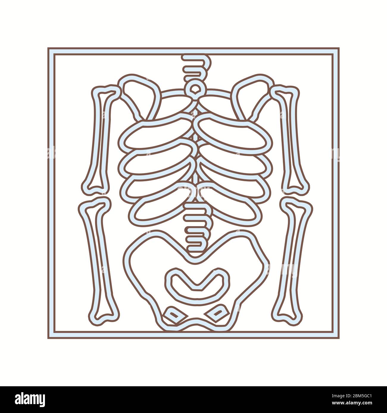 Beautiful skeleton vector line icon Stock Vector Image & Art - Alamy