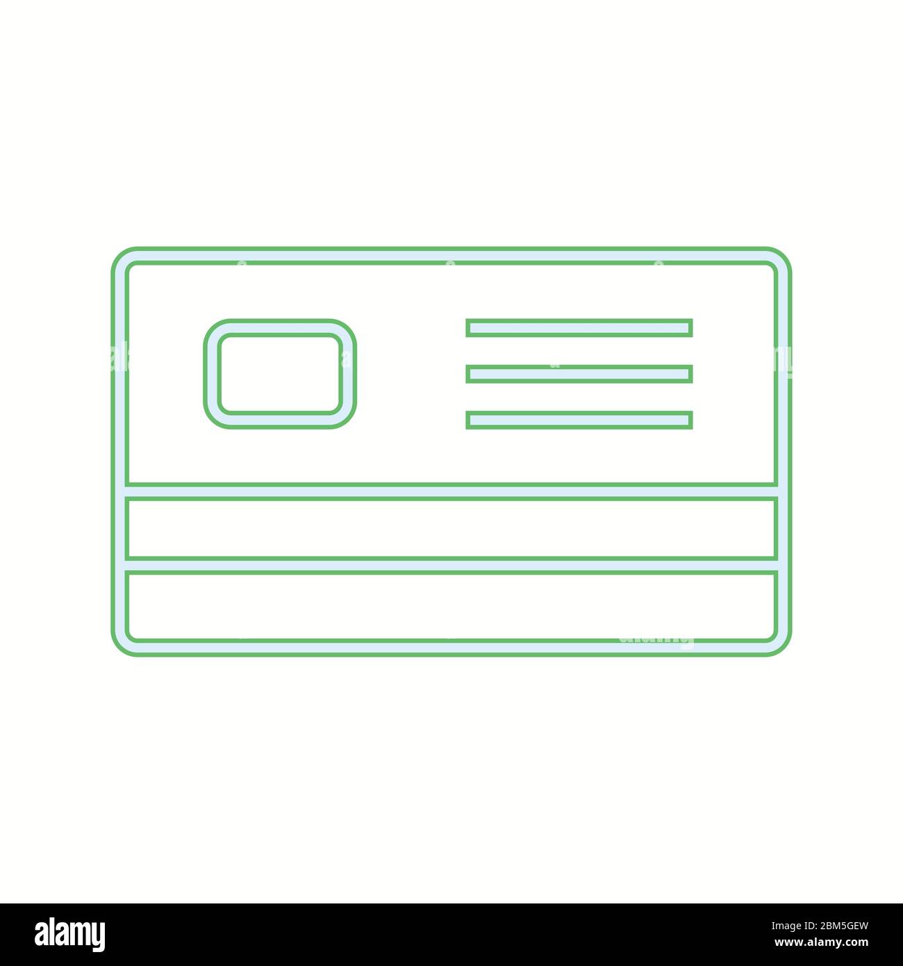 Beautiful ATM Card Vector line icon Stock Vector Image & Art - Alamy