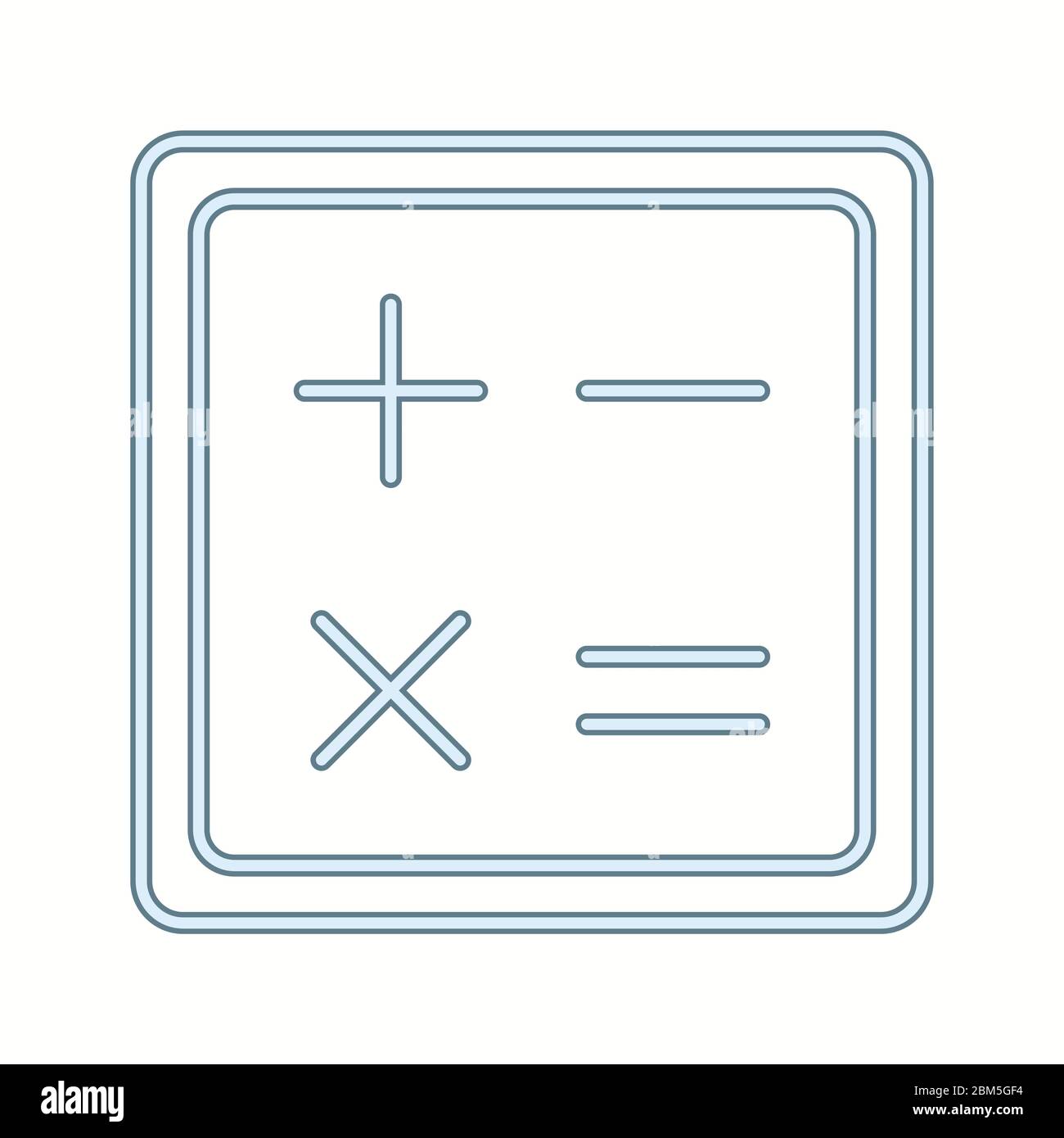 Beautiful Calculator Vector line icon Stock Vector Image & Art - Alamy