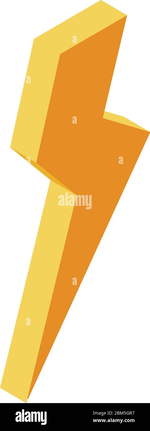 Thunder arrow icon, isometric style Stock Vector Image & Art - Alamy