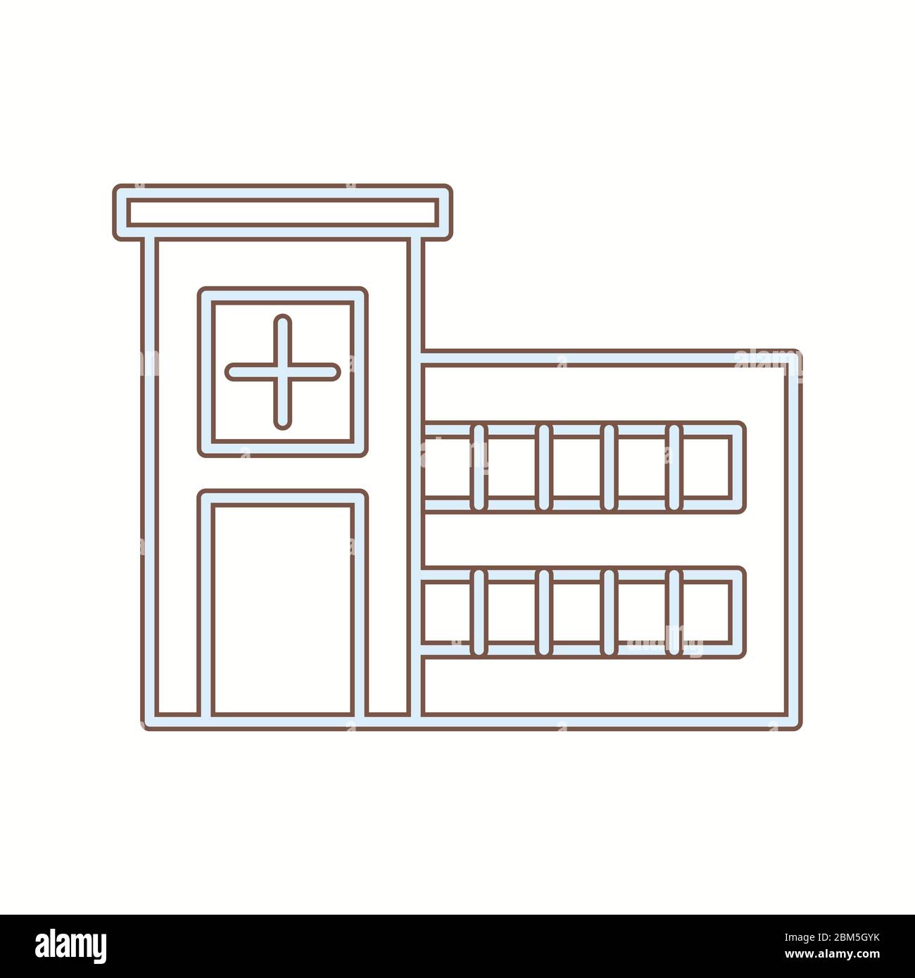 Beautiful hospital building Cut Out Stock Images & Pictures - Alamy