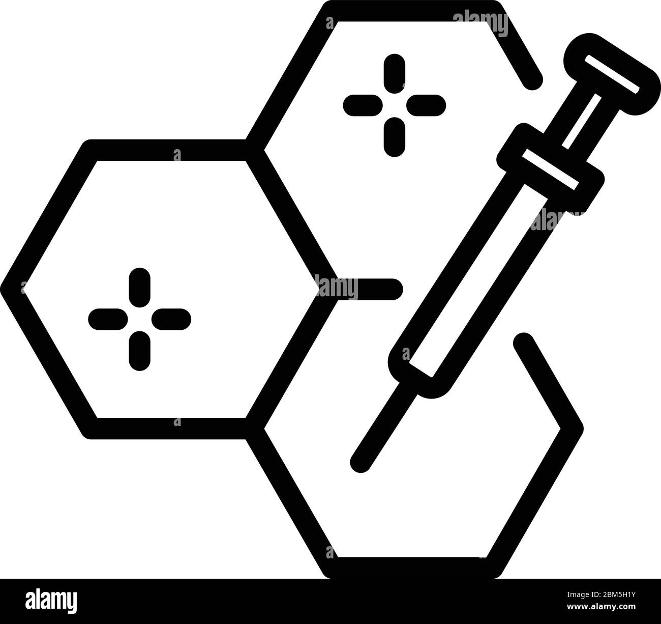 Injection cells icon, outline style Stock Vector Image & Art - Alamy