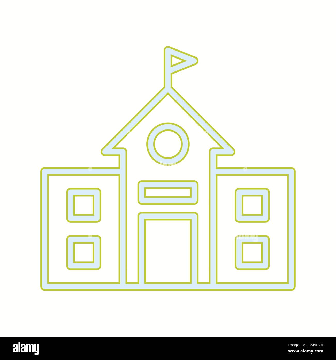 Beautiful College Vector line icon Stock Vector Image & Art - Alamy