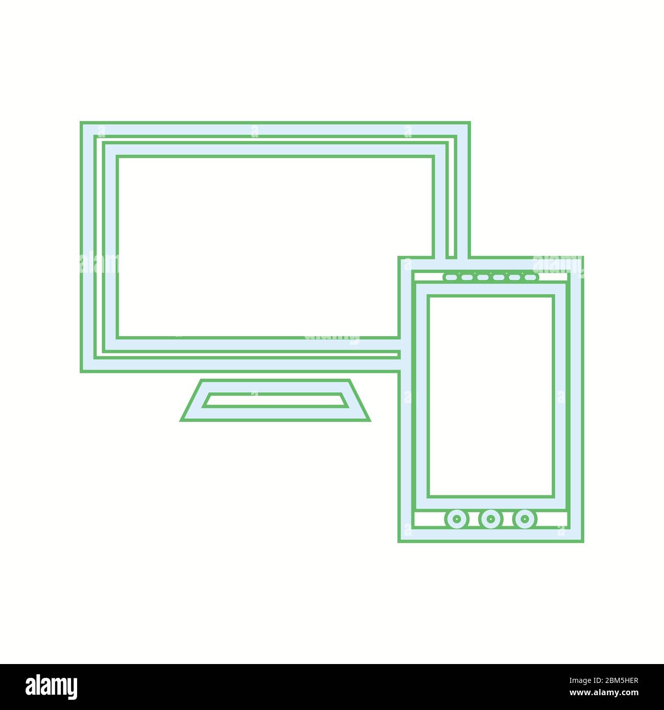 Beautiful Screens vector line icon Stock Vector Image & Art - Alamy