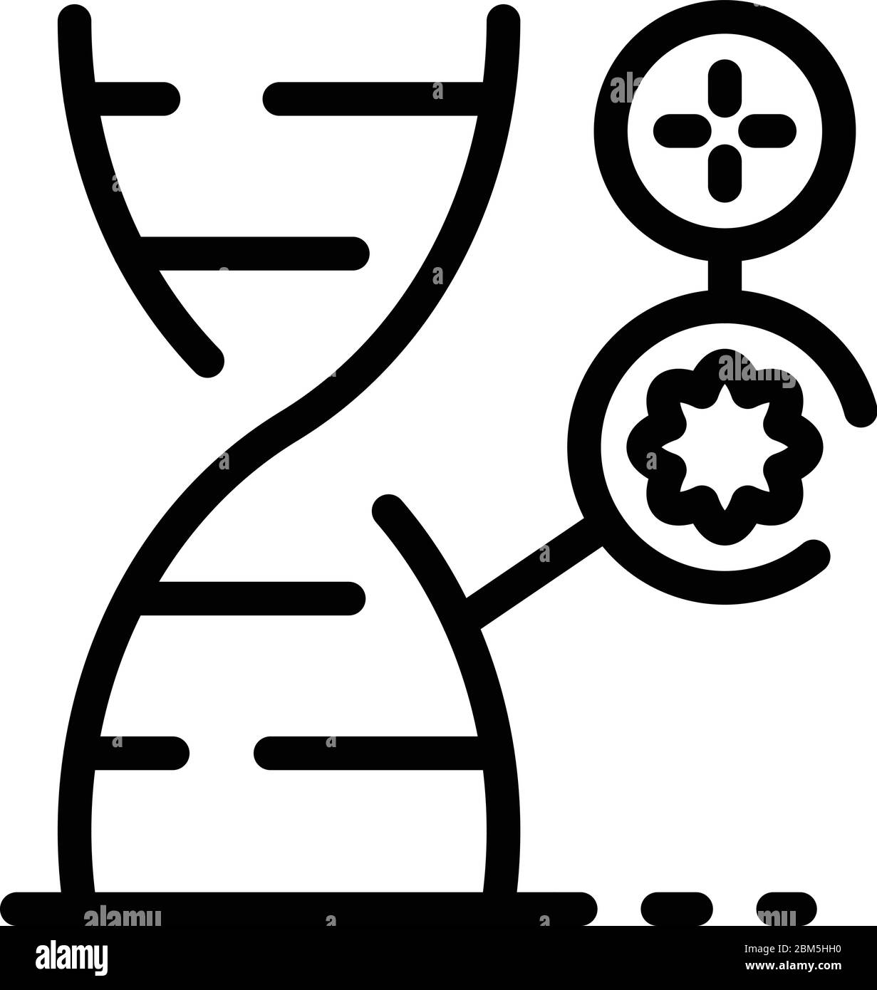Dna gene icon, outline style Stock Vector Image & Art - Alamy