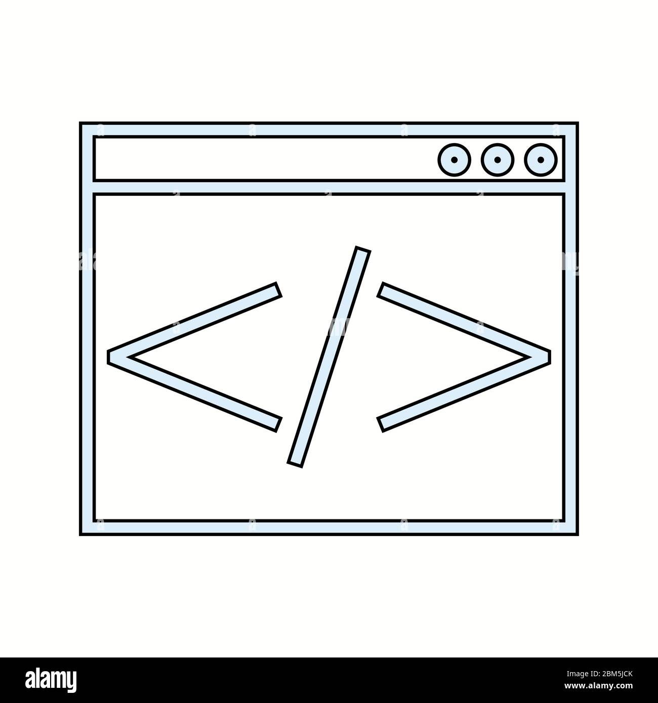 Beautiful Coding vector line icon Stock Vector Image & Art - Alamy