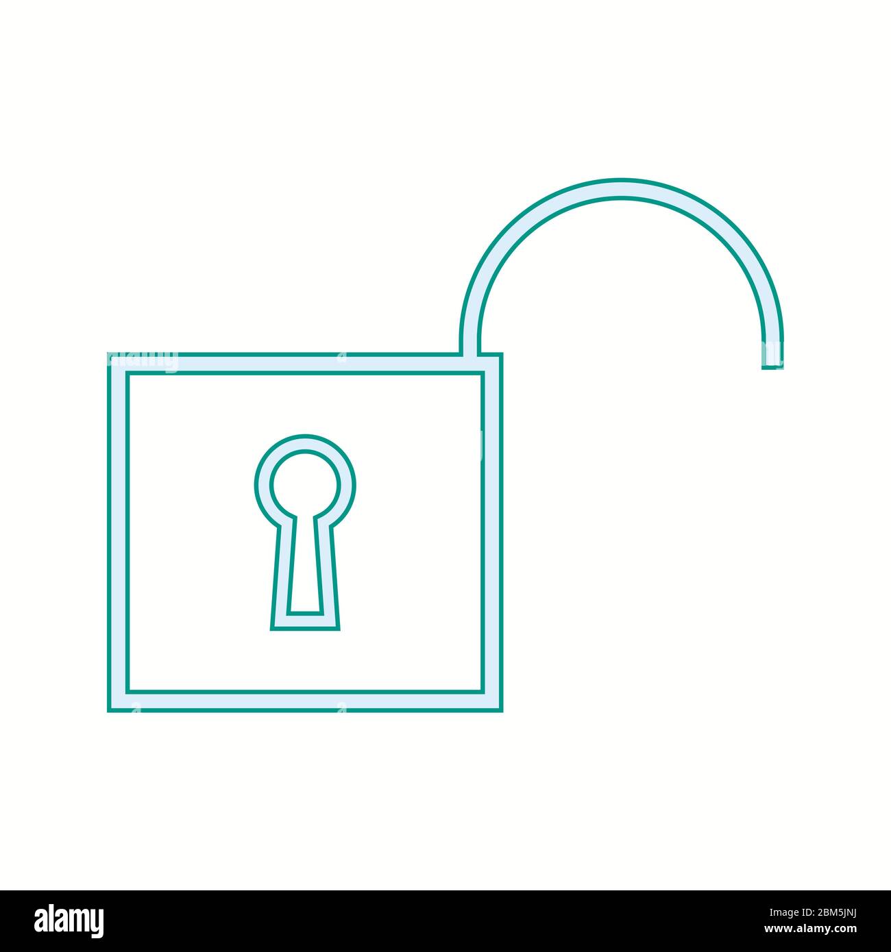 Beautiful Unlocked vector line icon Stock Vector Image & Art - Alamy