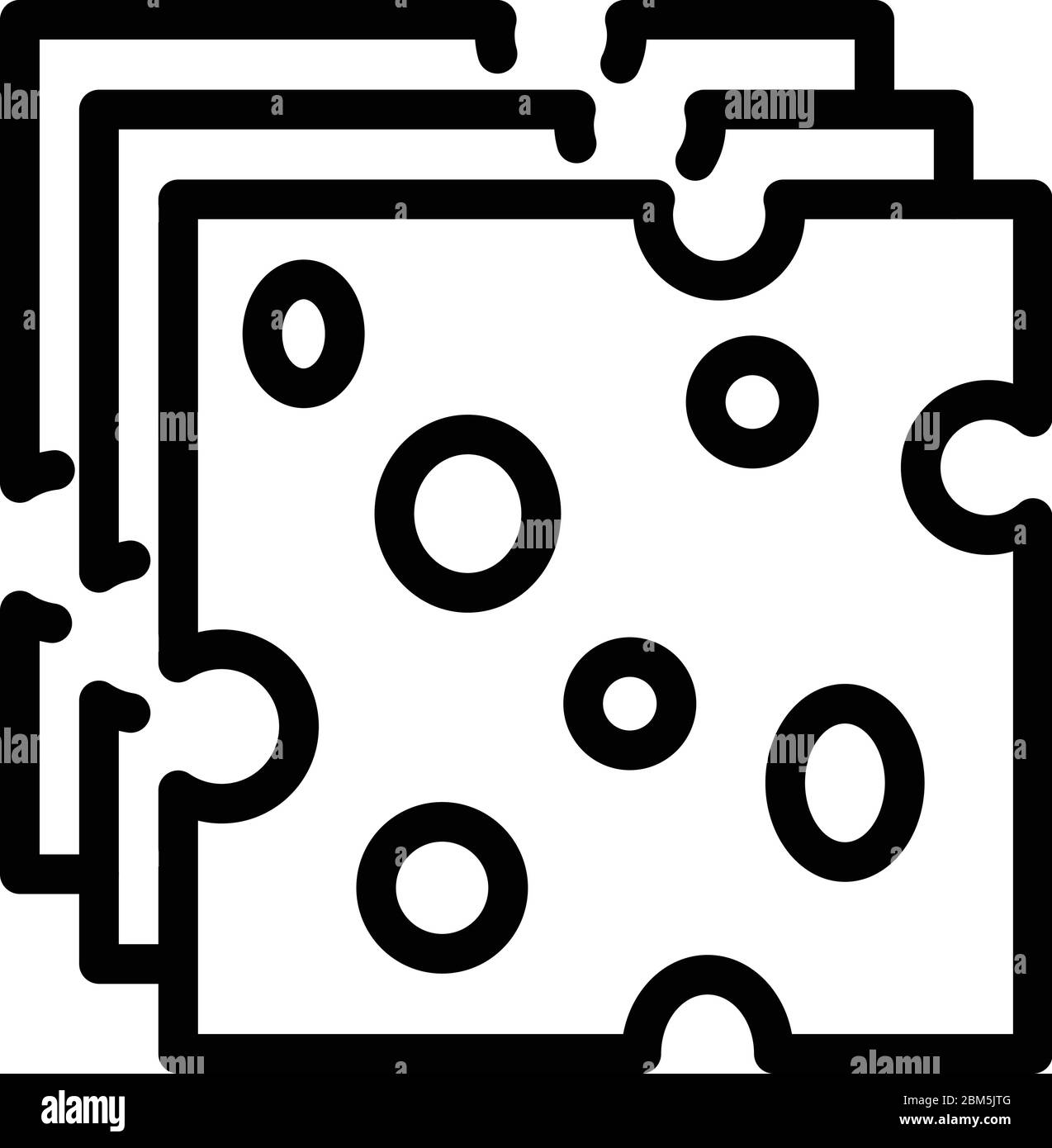 Cheese slices icon, outline style Stock Vector Image & Art - Alamy