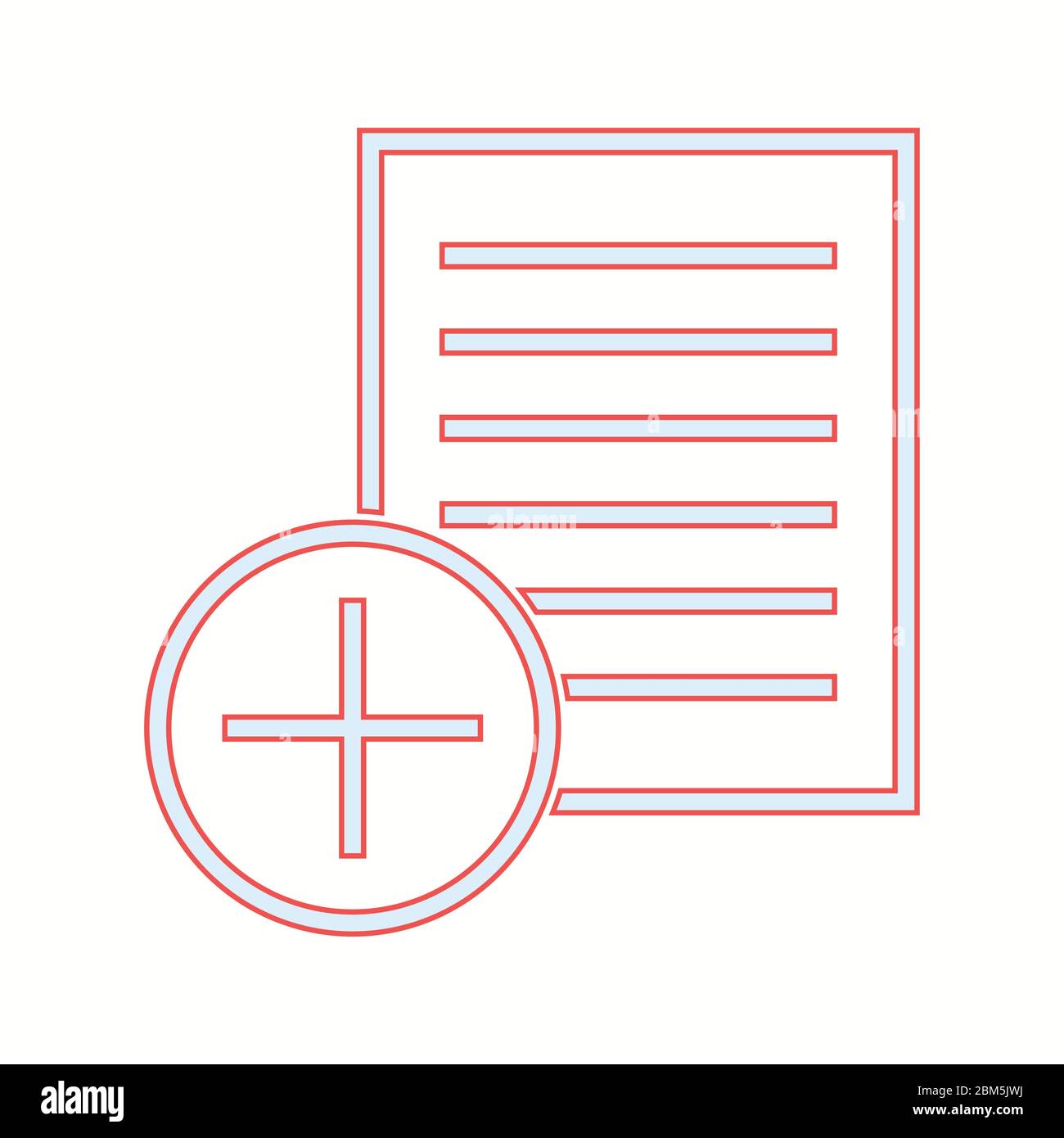 Beautiful Add documents vector line icon Stock Vector Image & Art - Alamy