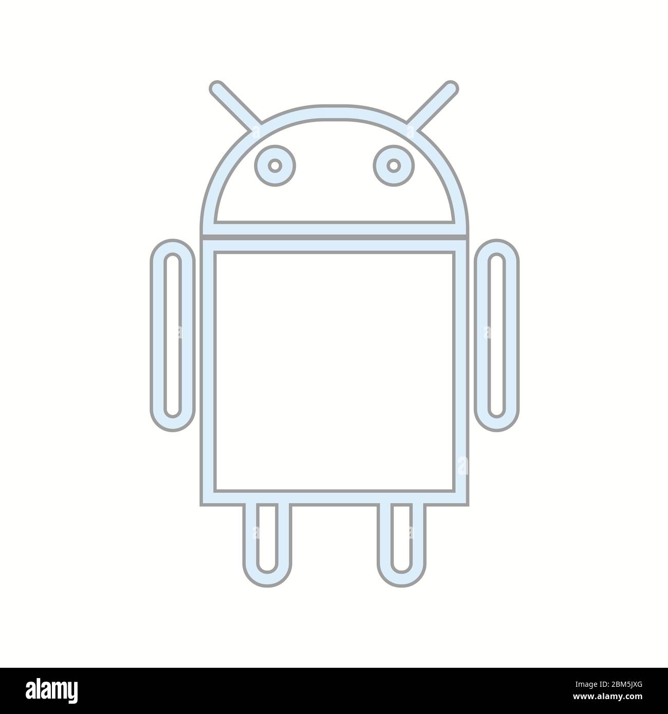 Beautiful Android vector line icon Stock Vector Image & Art - Alamy