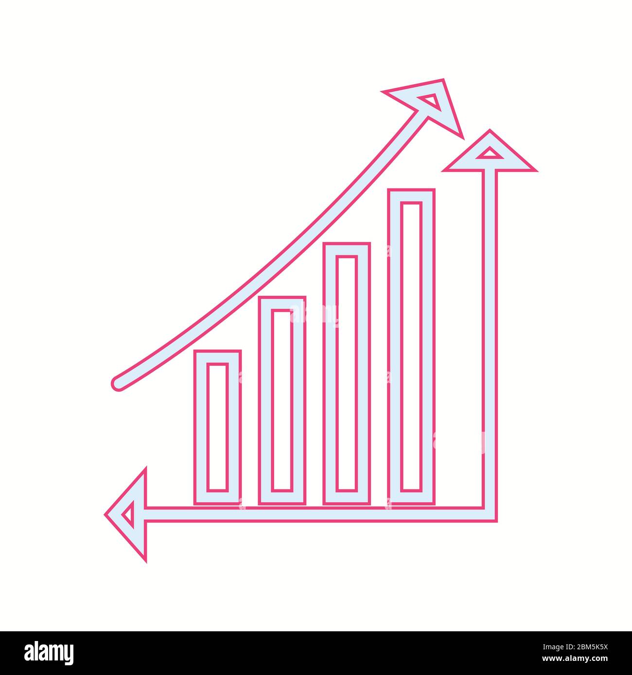 Beautiful Ascending bar vector line icon Stock Vector Image & Art - Alamy