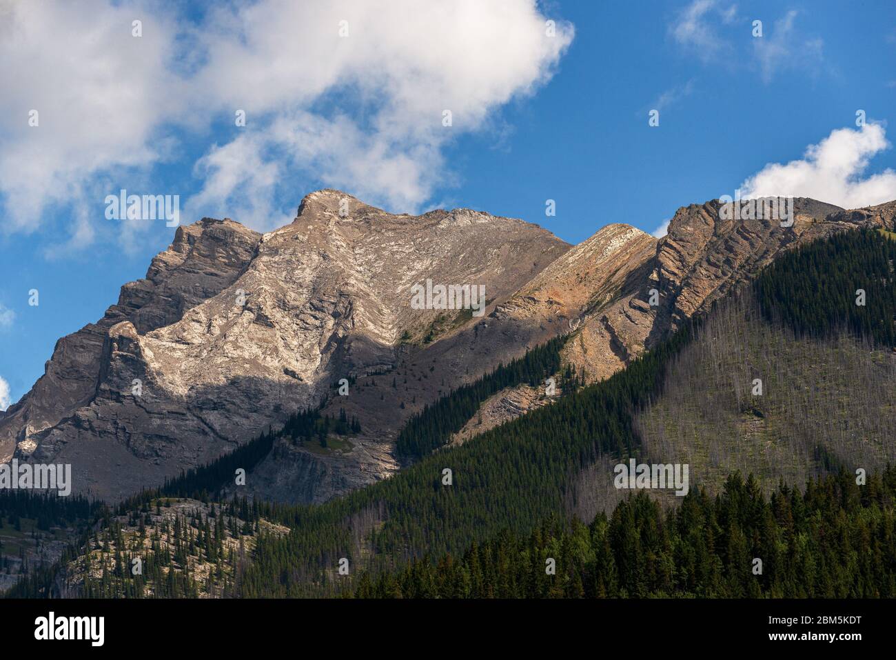 Two Jake lake views, Banff National Park, Alberta, Canada Stock Photo ...