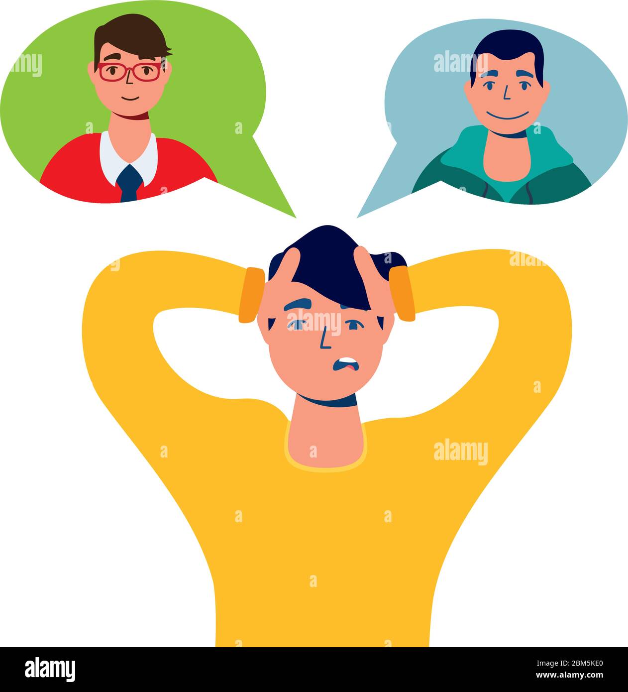 elegant business man stressed character Stock Vector Image & Art - Alamy