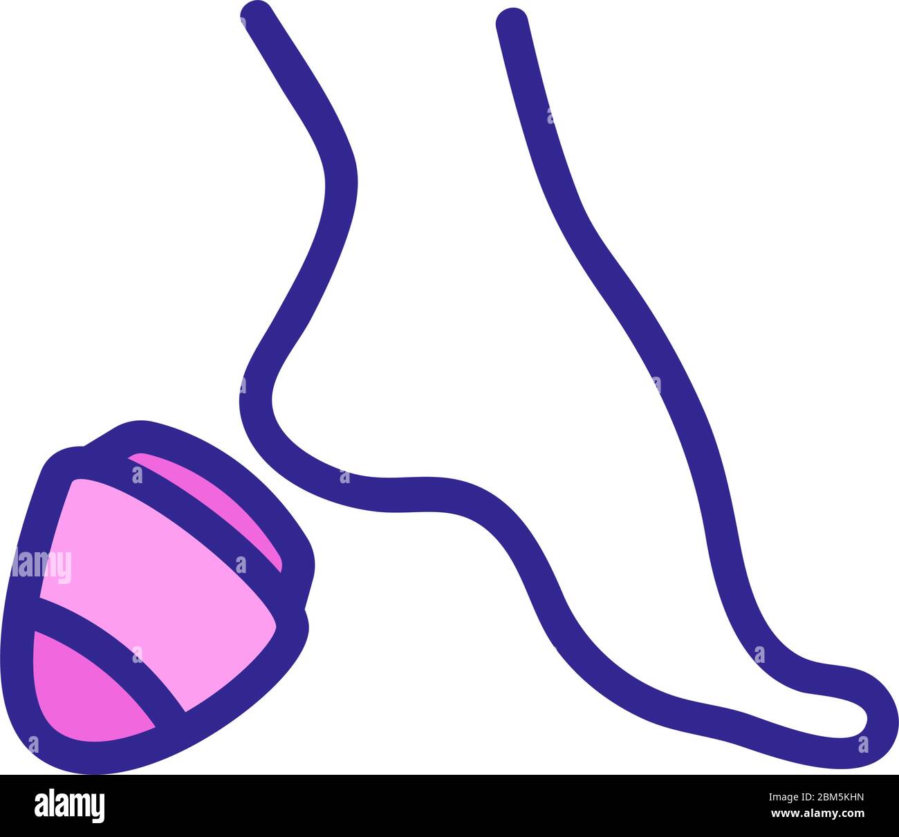 foot massage tool icon vector outline illustration Stock Vector Image ...