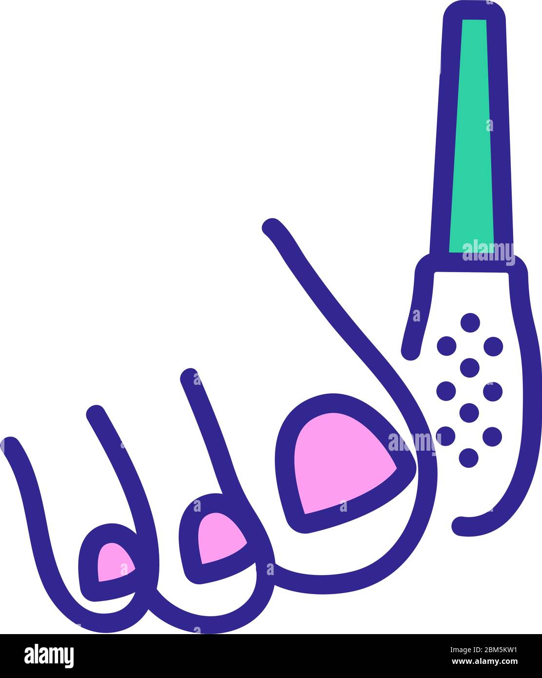 hand roller icon vector outline illustration Stock Vector Image & Art ...