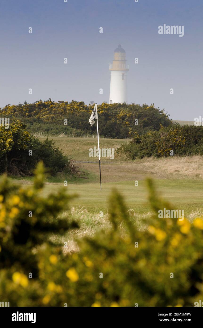 turnberry lighthouse and golf course Stock Photo - Alamy