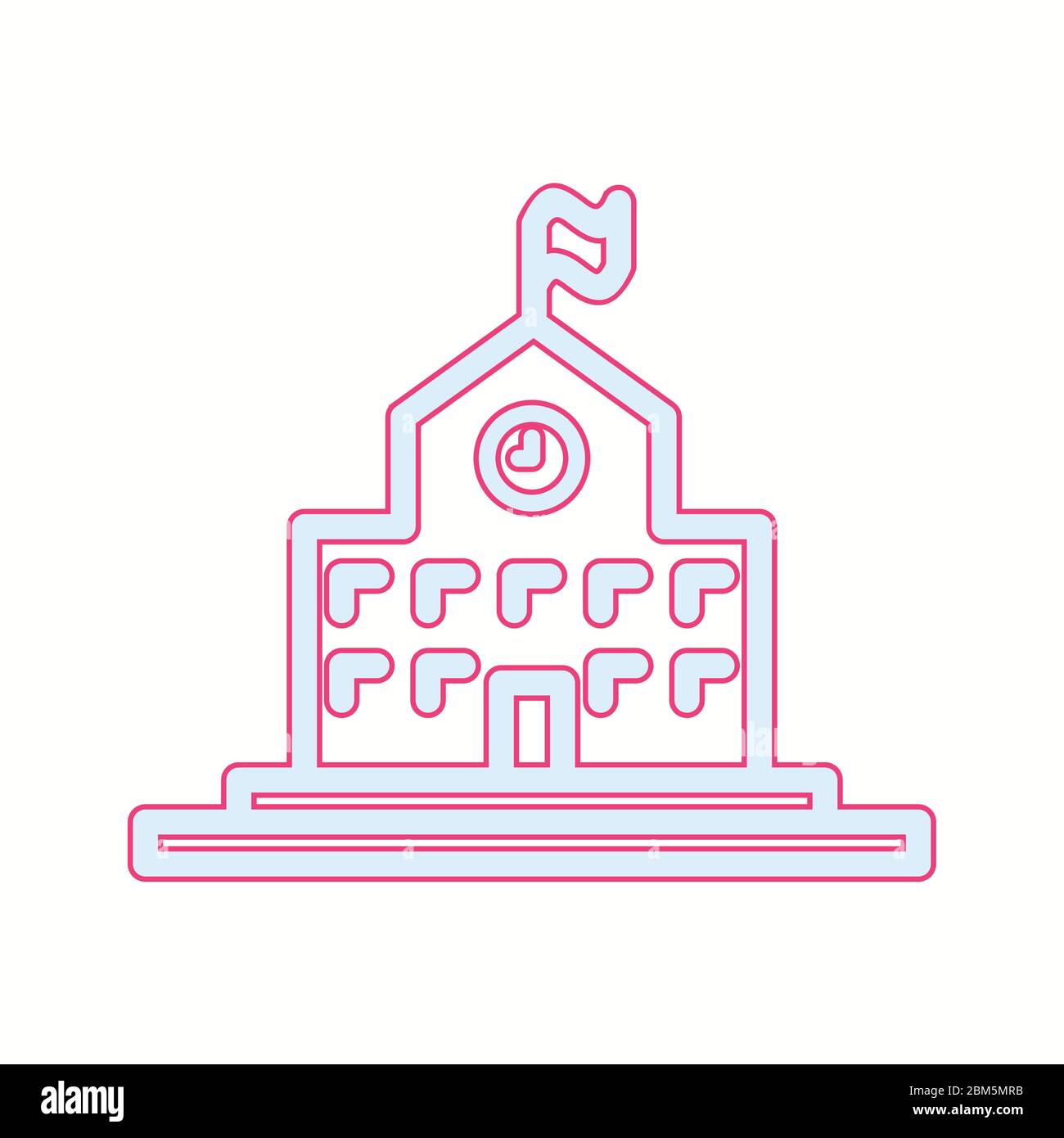 Beautiful College vector line icon Stock Vector Image & Art - Alamy