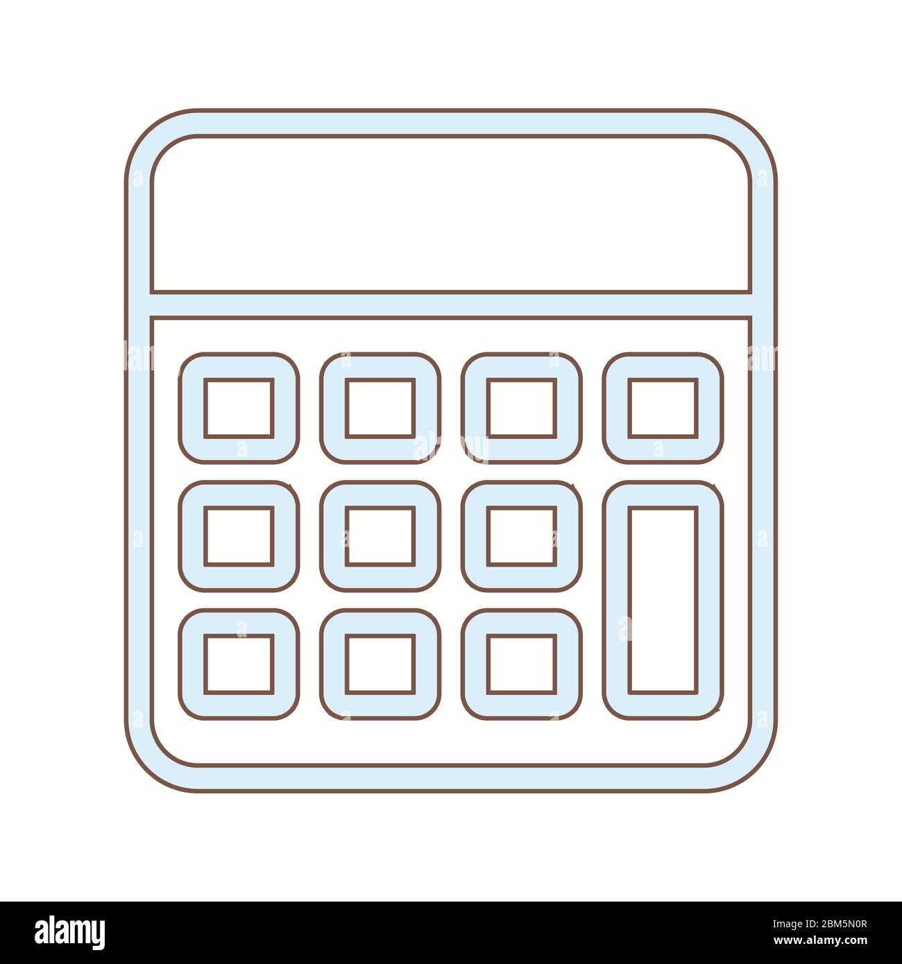 Beautiful Calculator vector line icon Stock Vector Image & Art - Alamy
