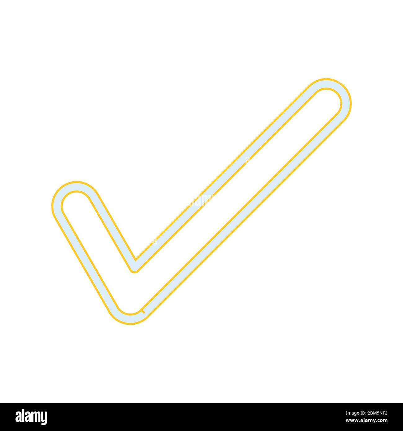 Beautiful Tick vector line icon Stock Vector Image & Art - Alamy