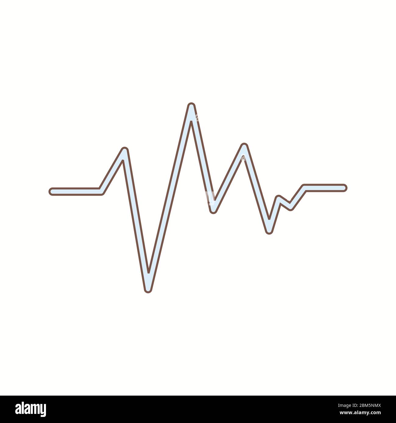 Beautiful ECG vector line icon Stock Vector Image & Art - Alamy