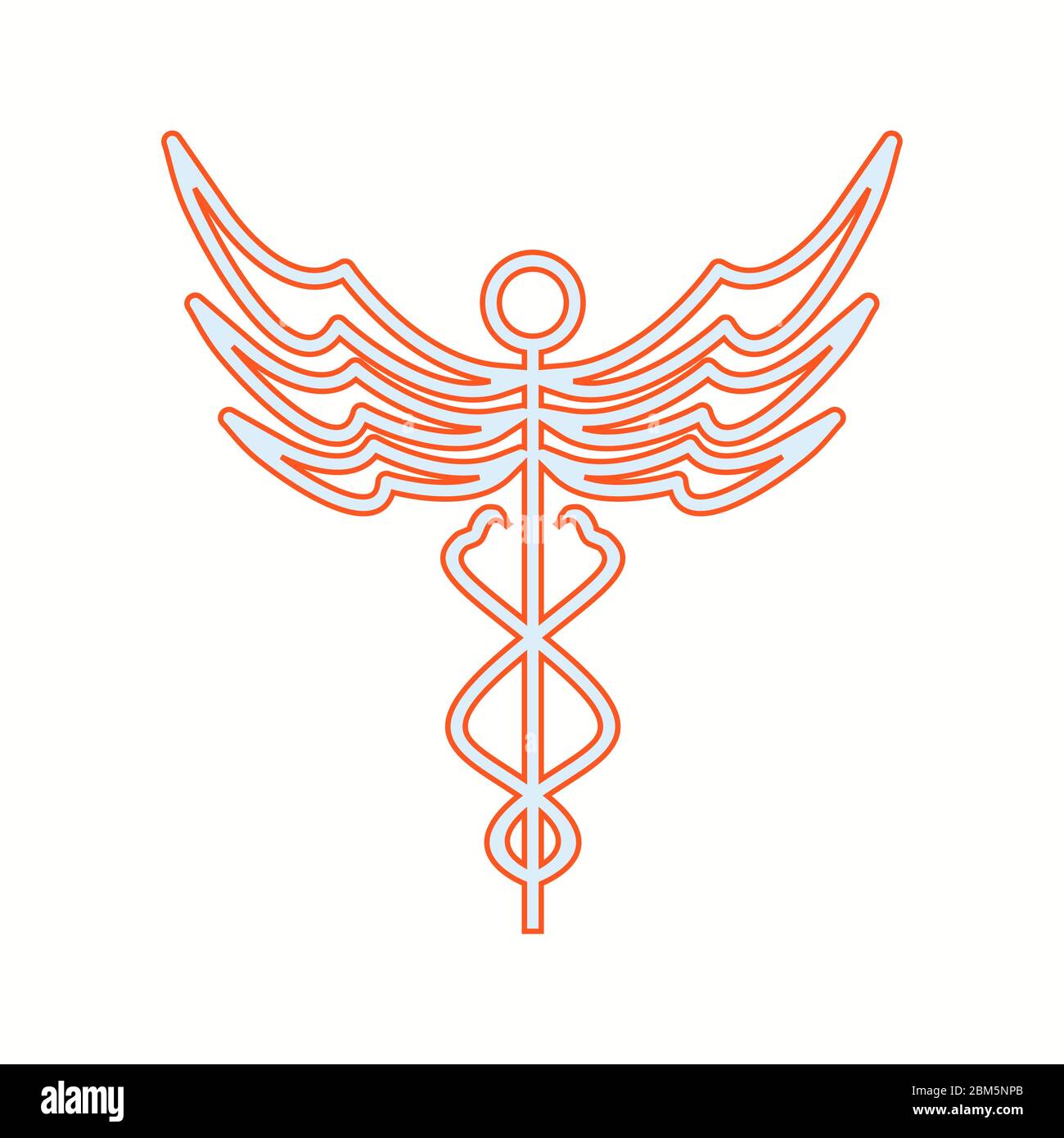 Beautiful Caduceus vector line icon Stock Vector Image & Art - Alamy