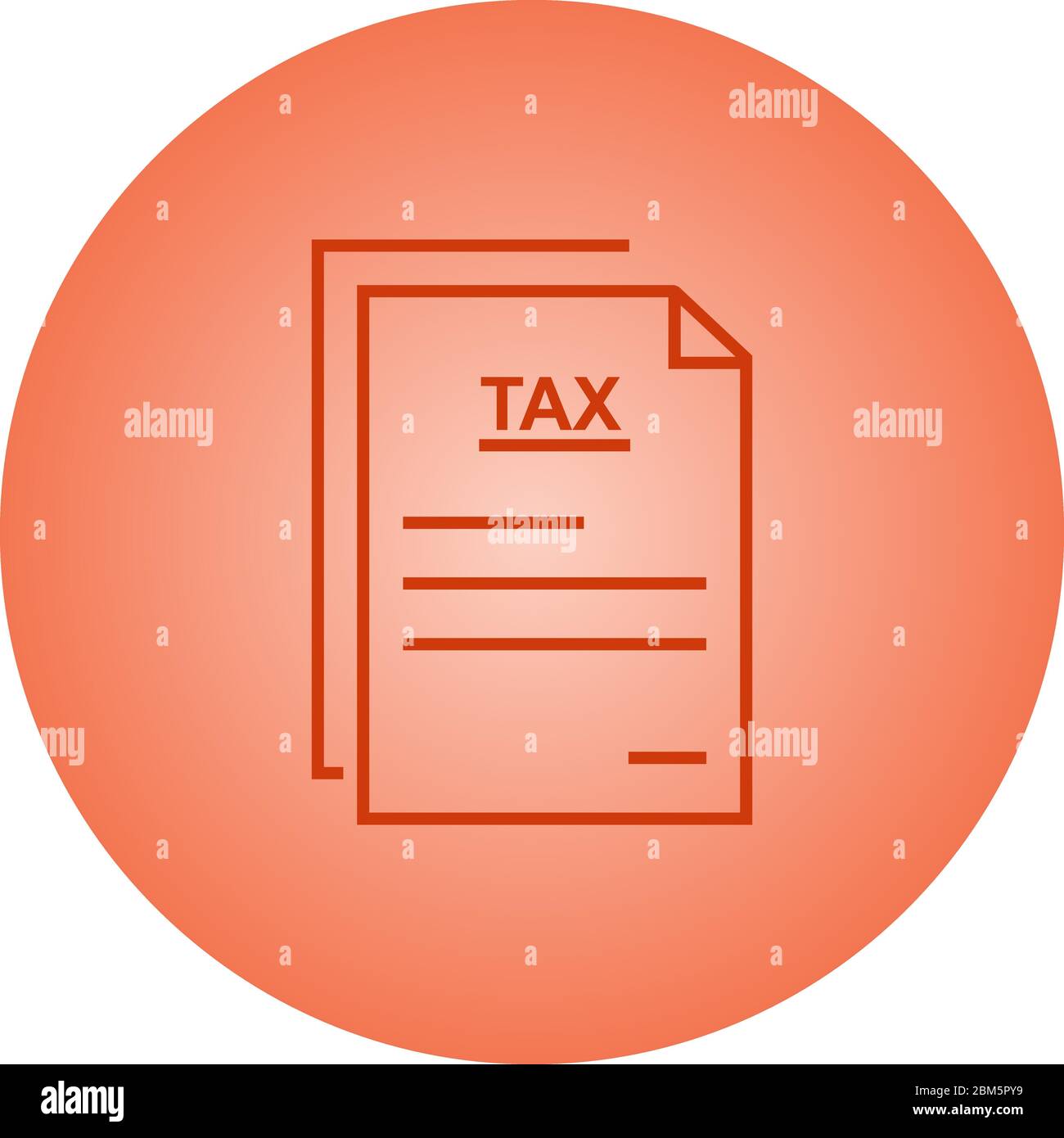 Beautiful Tax notice Vector line icon Stock Vector Image & Art - Alamy