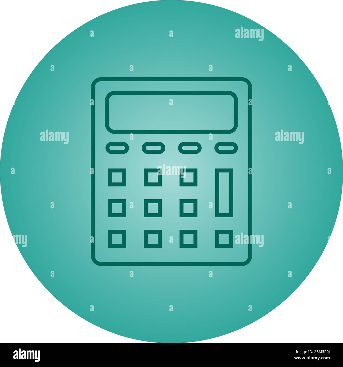 Beautiful Calculator Vector line icon Stock Vector Image & Art - Alamy