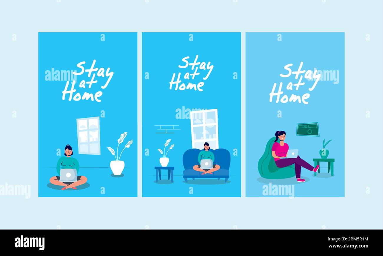 Set scenes stay home hi-res stock photography and images - Alamy