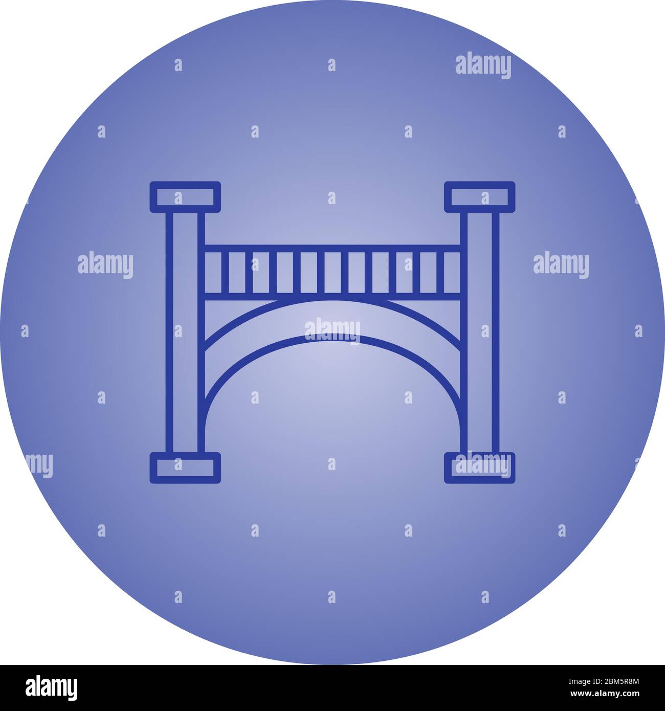 Beautiful bridge vector line icon Stock Vector Image & Art - Alamy