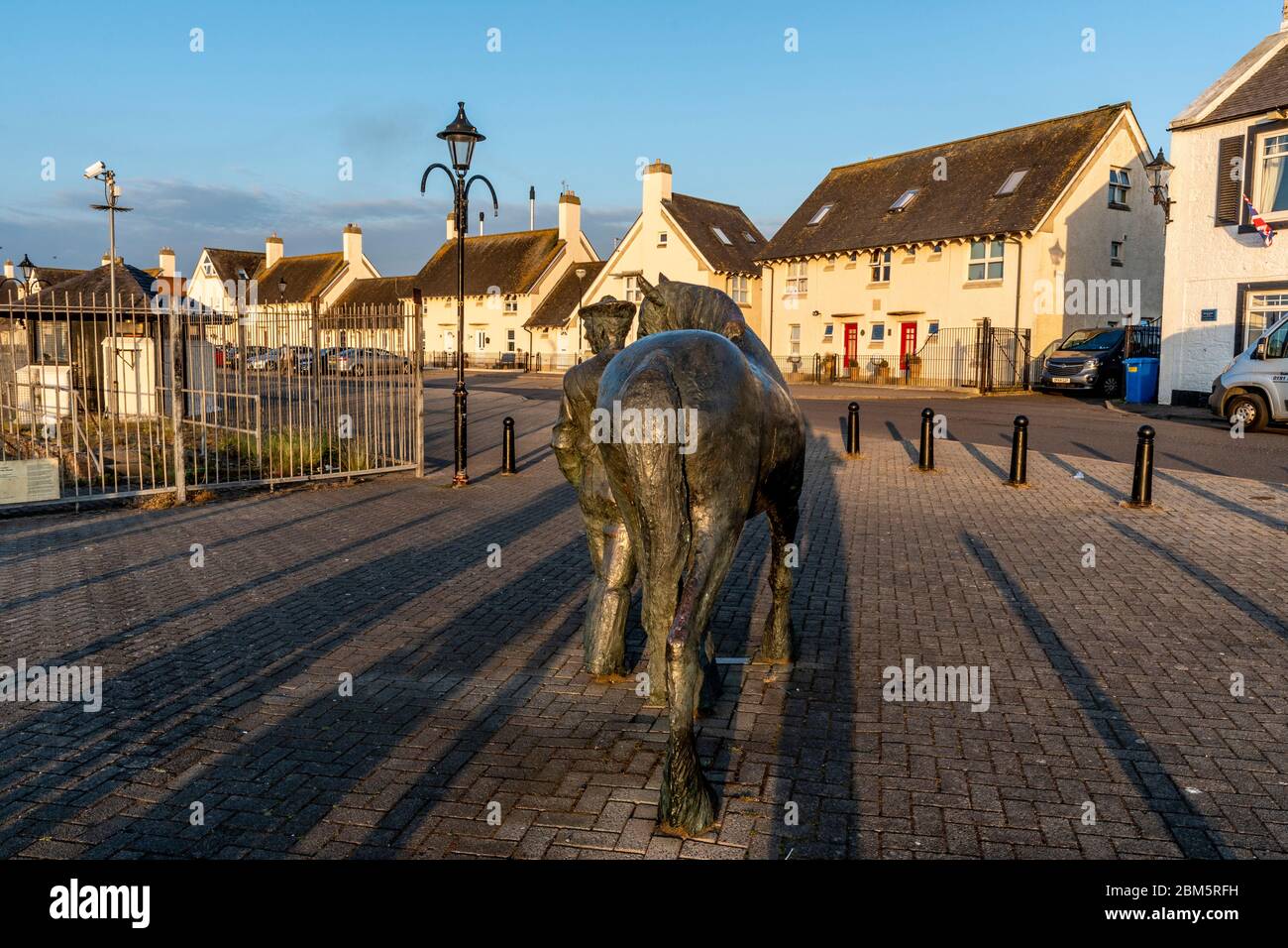 The Carter sculpture, Irvine harbour Stock Photo - Alamy