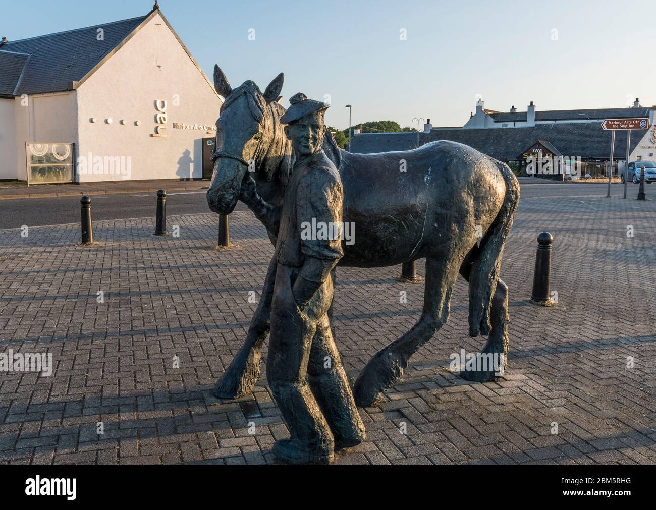 The Carter sculpture, Irvine harbour Stock Photo - Alamy