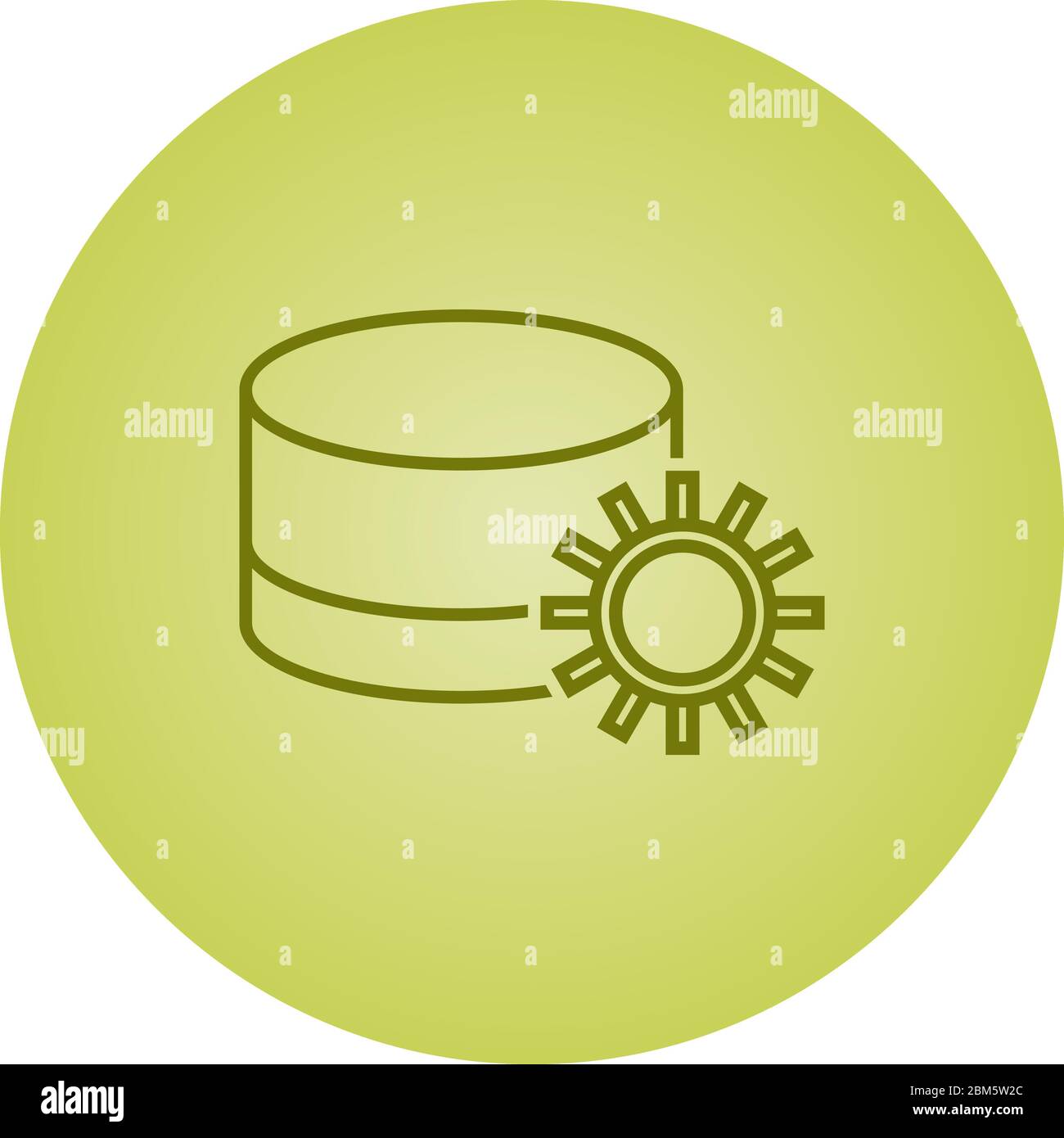 Beautiful Database management vector line icon Stock Vector Image & Art ...