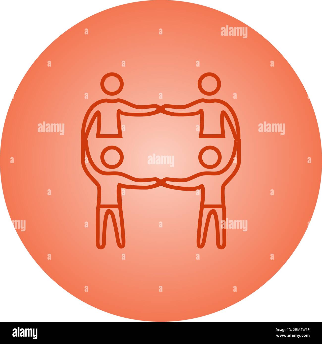 Beautiful Team vector line icon Stock Vector Image & Art - Alamy