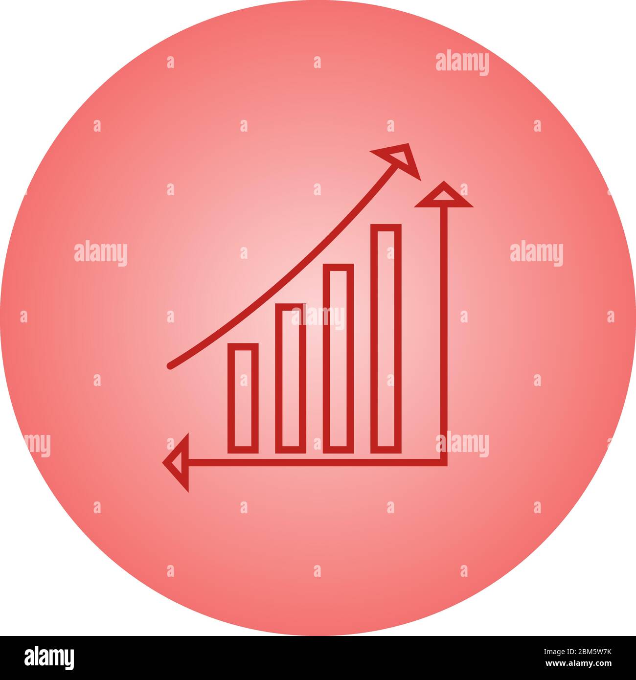 Beautiful Ascending bar vector line icon Stock Vector Image & Art - Alamy