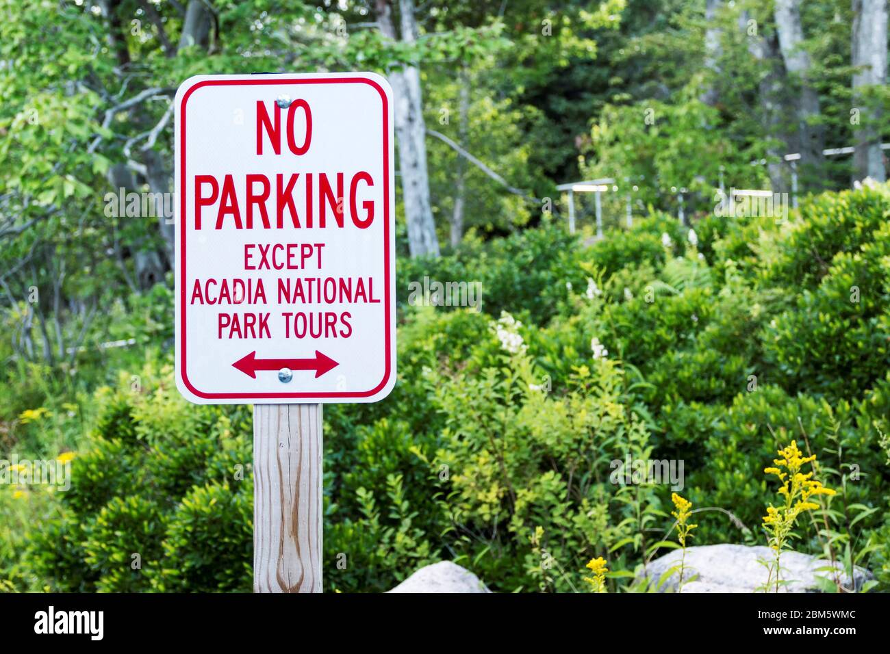 Acadia national park sign hi-res stock photography and images - Alamy