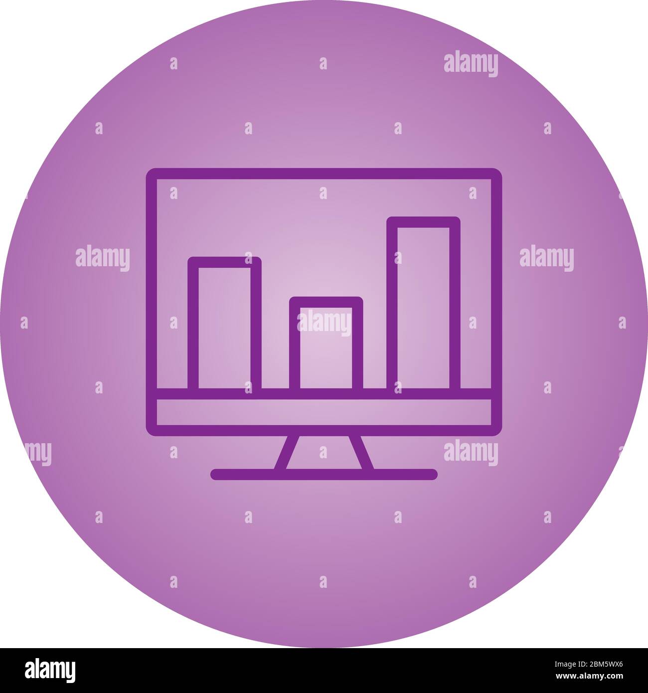 Beautiful Business graph vector line icon Stock Vector Image & Art - Alamy