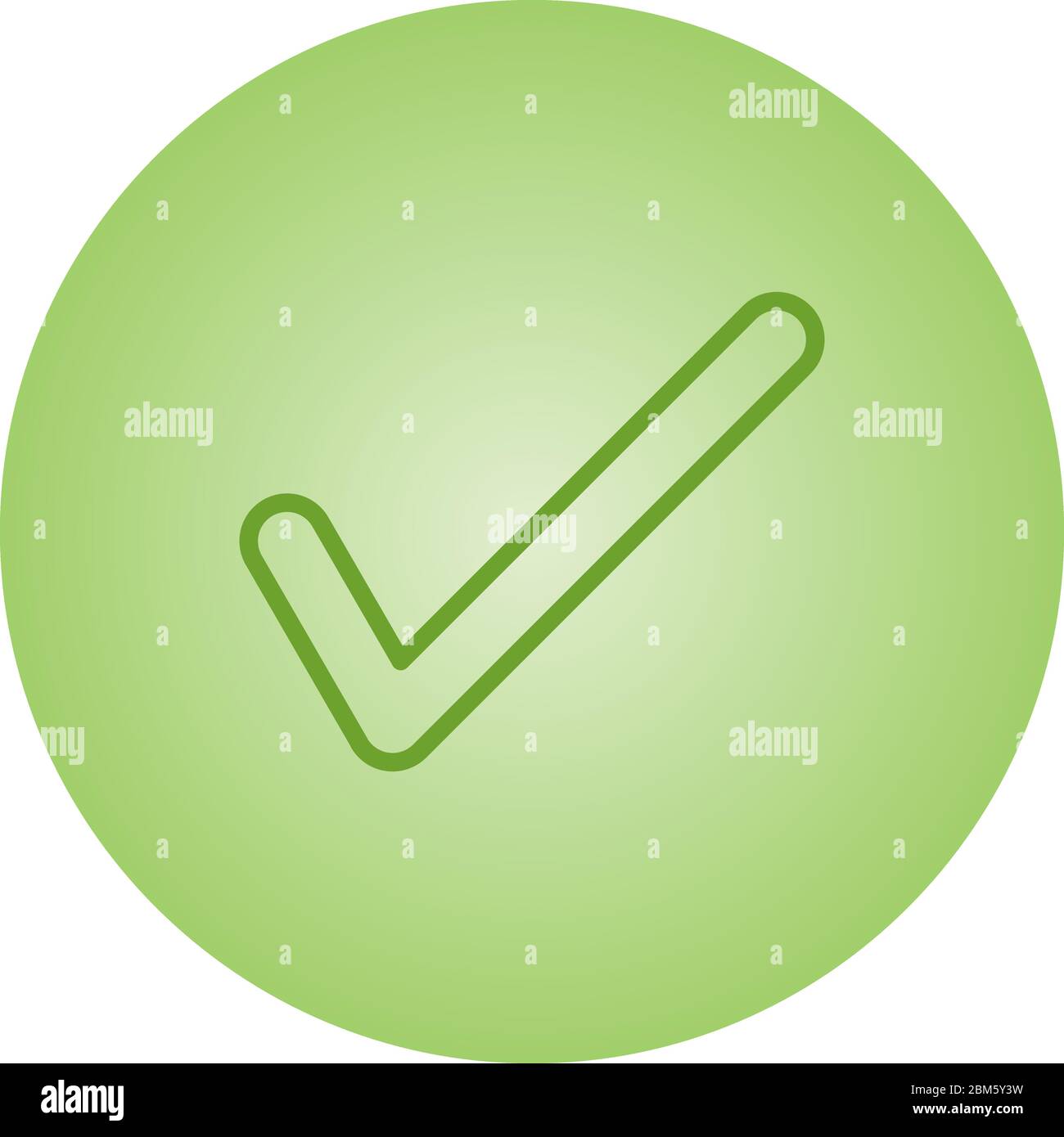 Beautiful Tick vector line icon Stock Vector Image & Art - Alamy