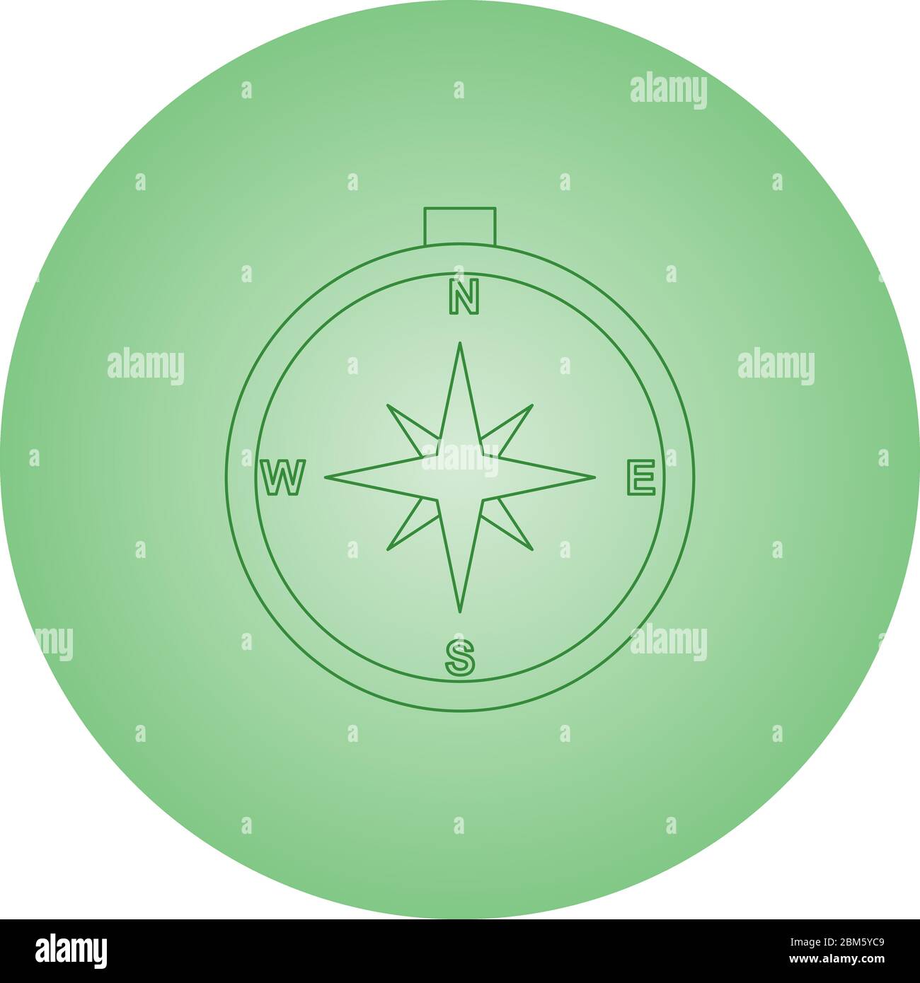Beautiful compass vector line icon Stock Vector Image & Art - Alamy