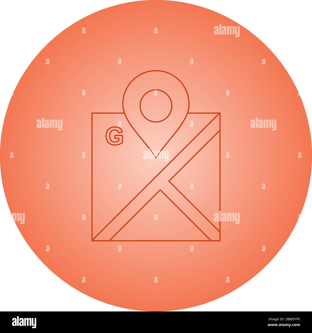 Mark on maps line icon Stock Vector Image & Art - Alamy