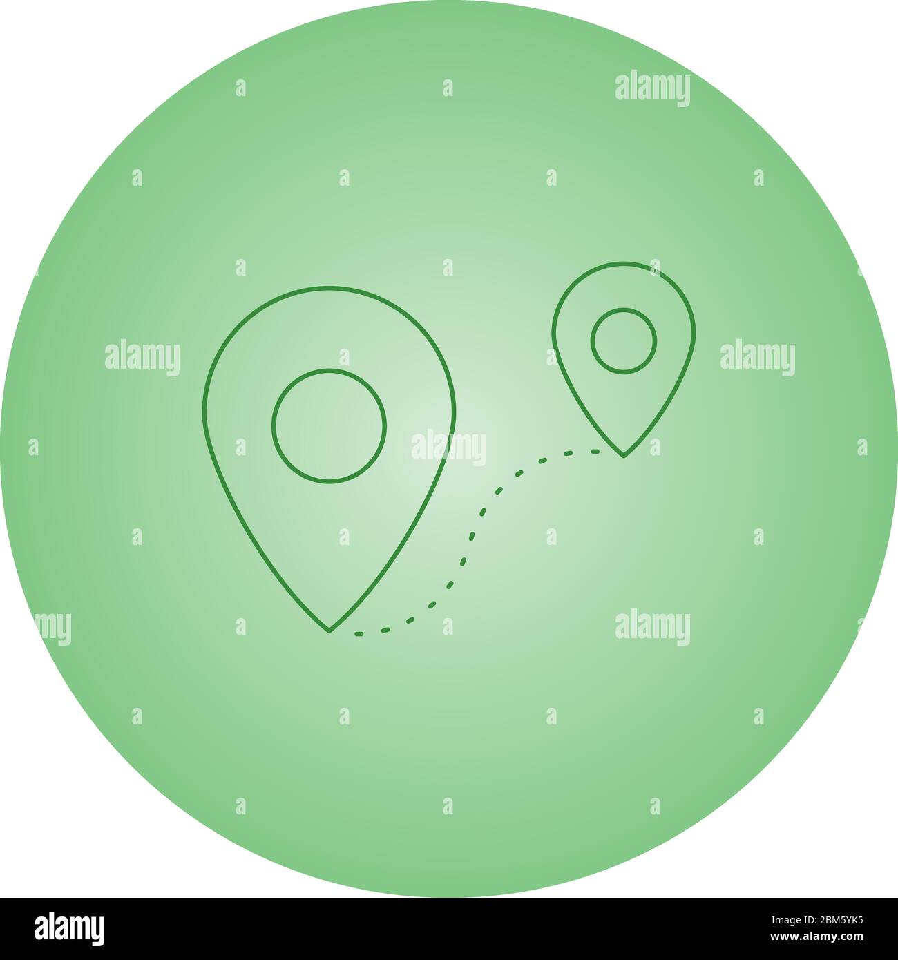 Beautiful Route vector line icon Stock Vector Image & Art - Alamy