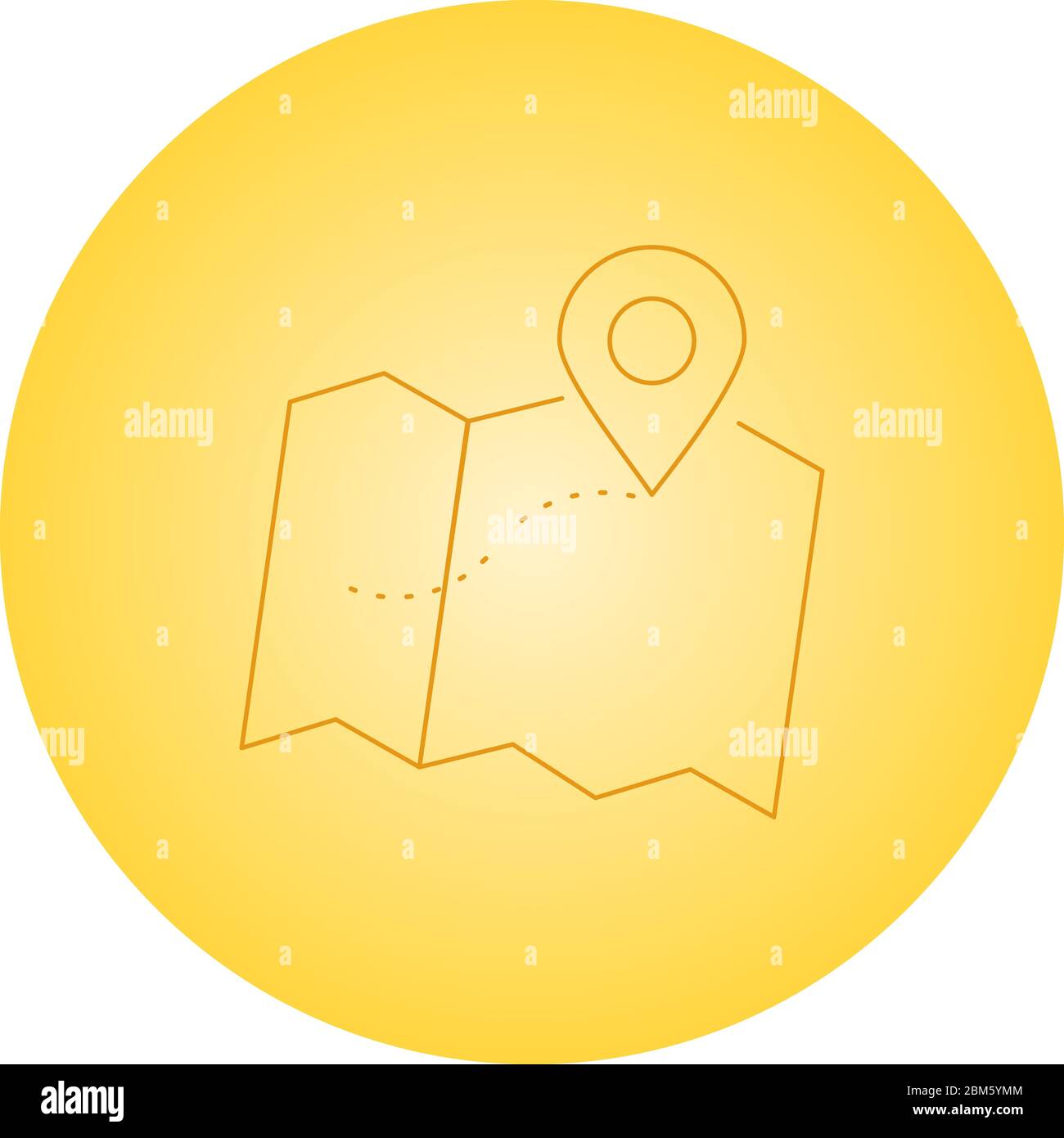 Mark places on map line icon Stock Vector Image & Art - Alamy